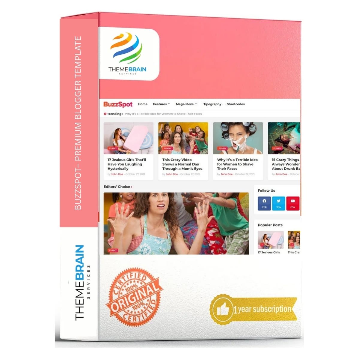 BuzzSpot – Premium Blogger Template for Viral Content & News Websites ...