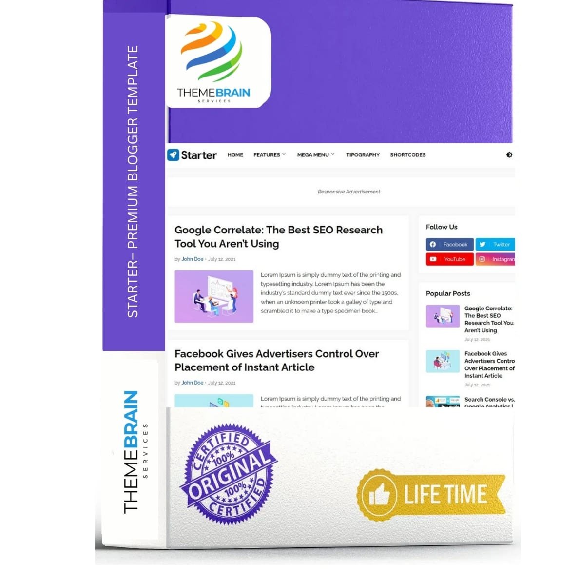 Starter – Premium Blogger Template for Beginners & Professionals ...